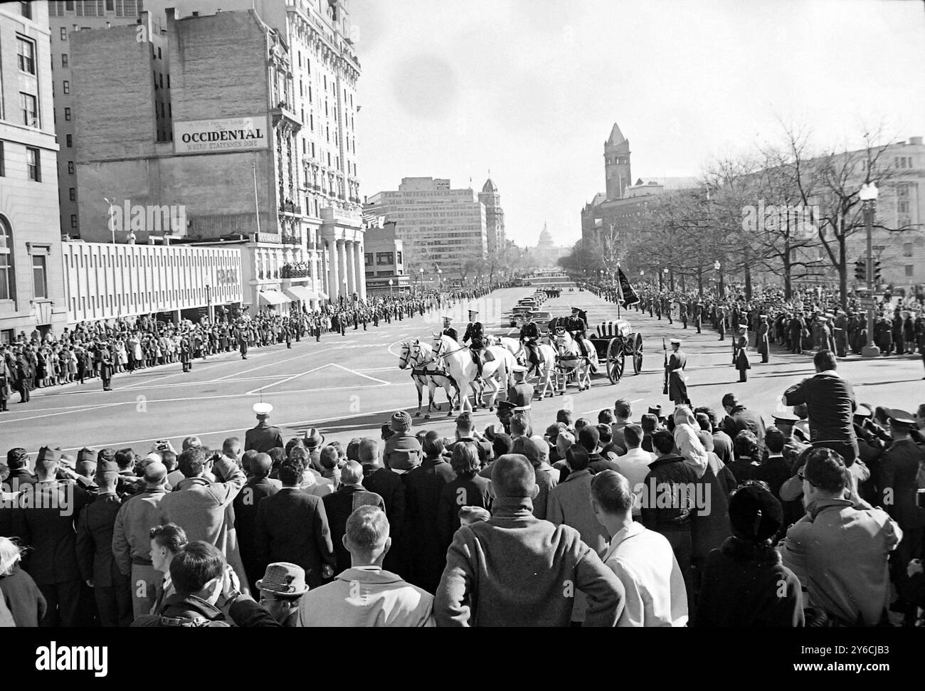 Jackie kennedy funeral procession hi-res stock photography and images ...
