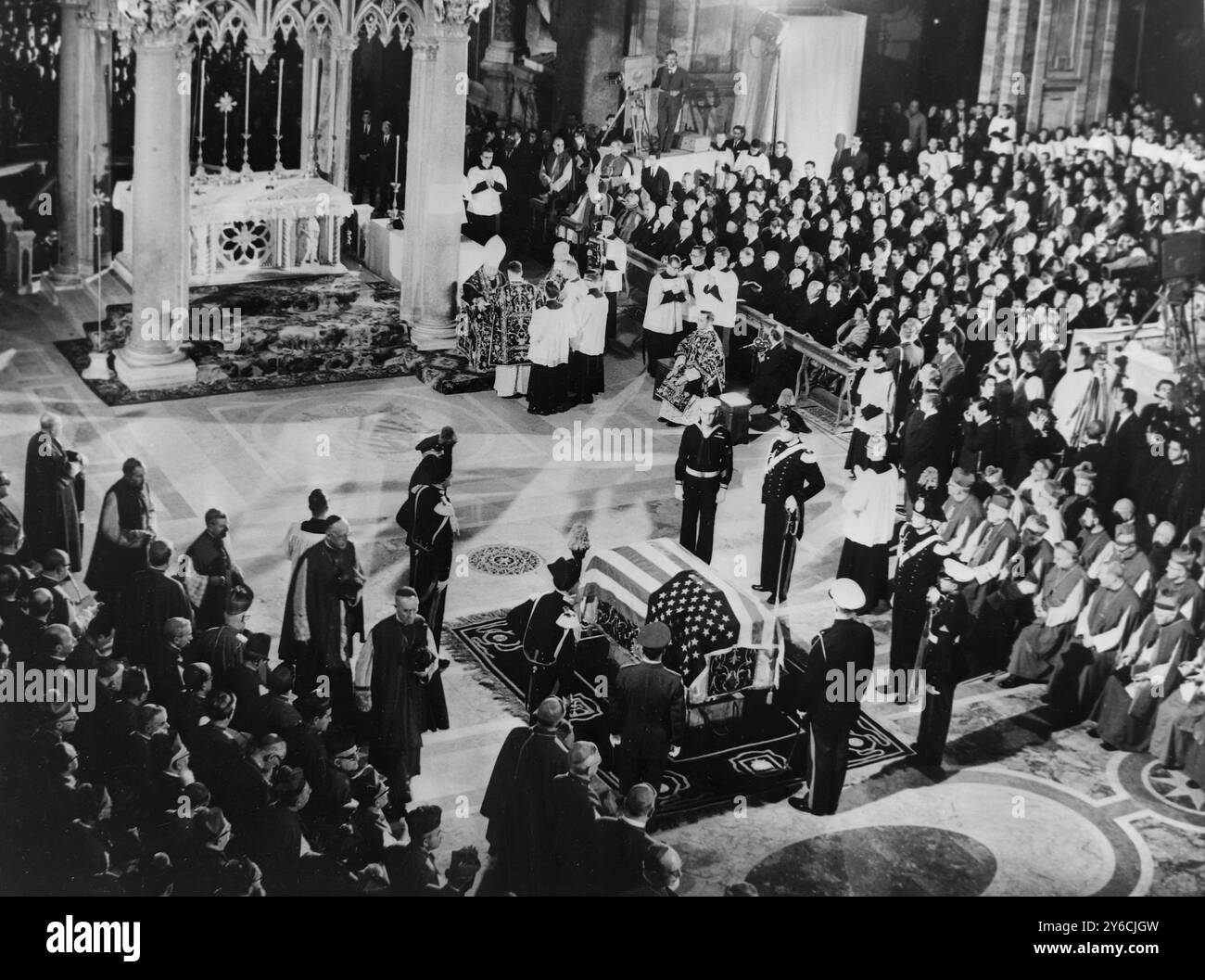 ECUMENICAL COUNCIL CARDINALS ATTEND FUNERAL MASS FOR KENNEDY IN VATICAN ...