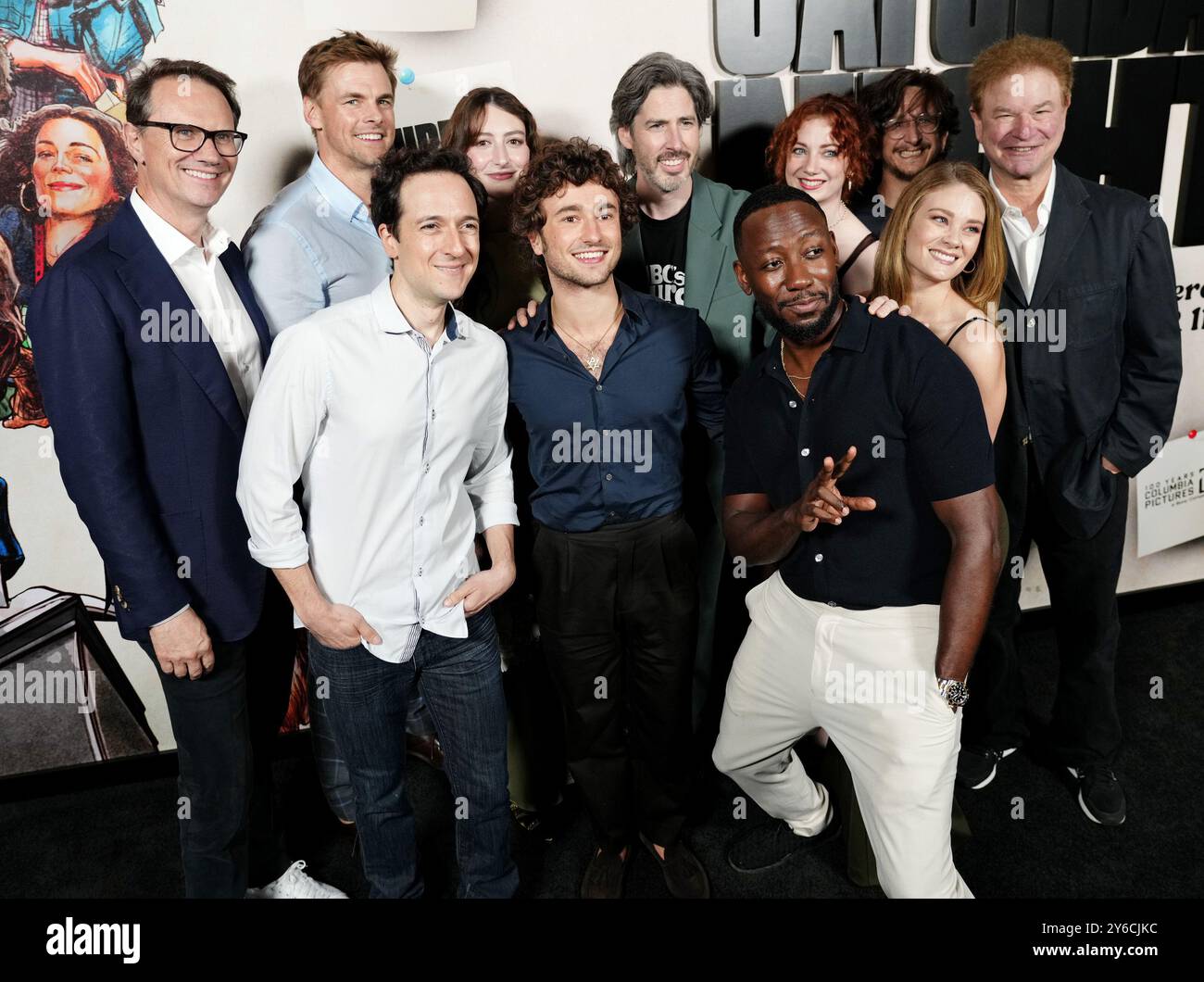 Los Angeles, USA. 24th Sep, 2024. (L-R) SATURDAY NIGHT Cast & Crew ...