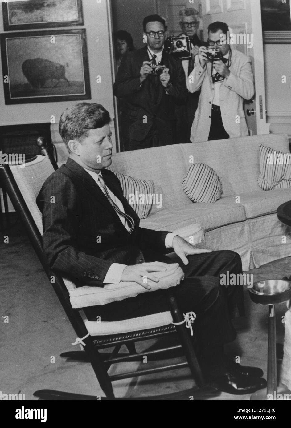 US AMERICAN PRESIDENT JOHN F KENNEDY JFK WITH DR JOSE BONILLAQATILES IN ...