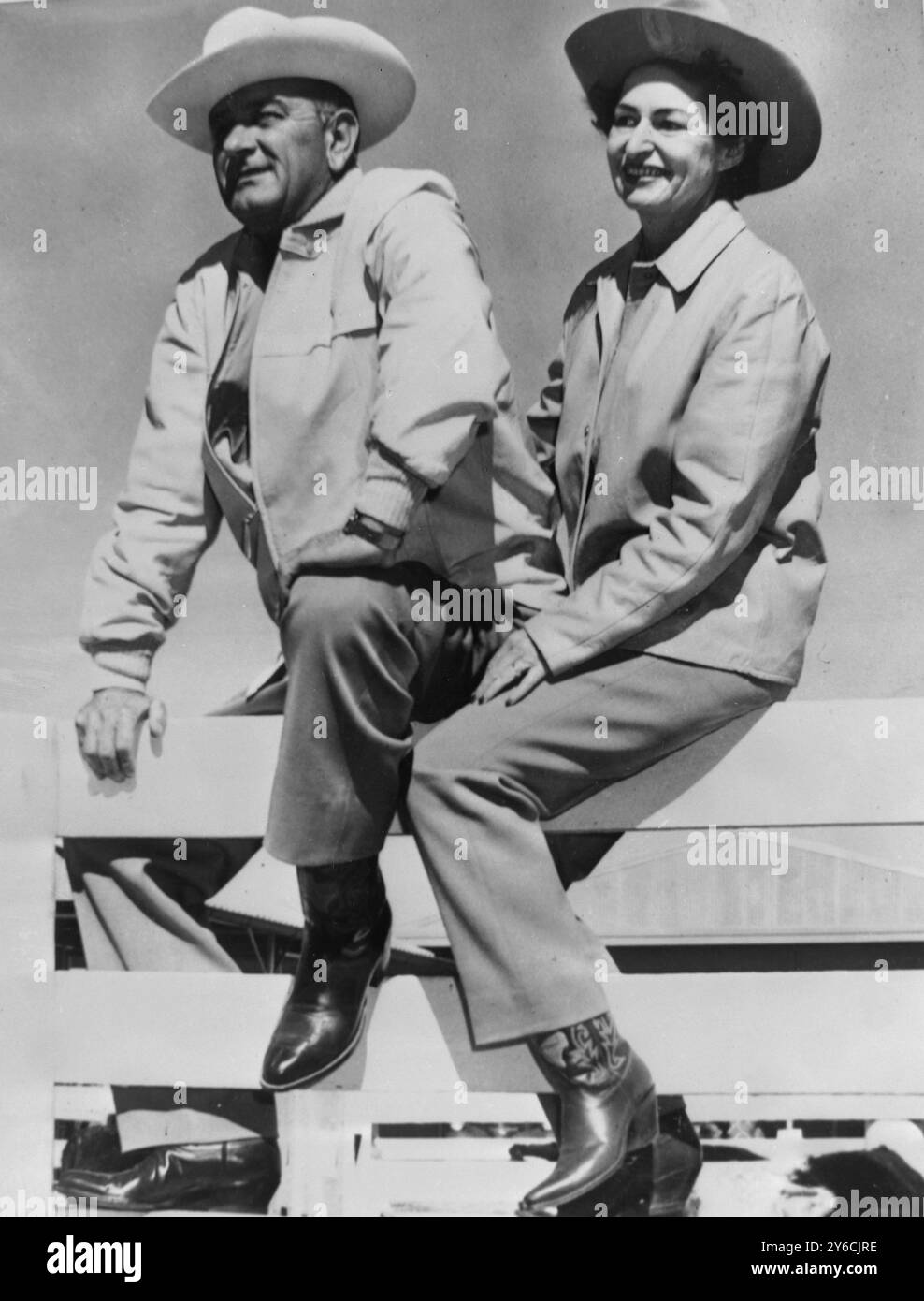 US AMERICAN PRESIDENT LYNDON B JOHNSON WITH WIFE LADY BIRD IN TEXAS ...