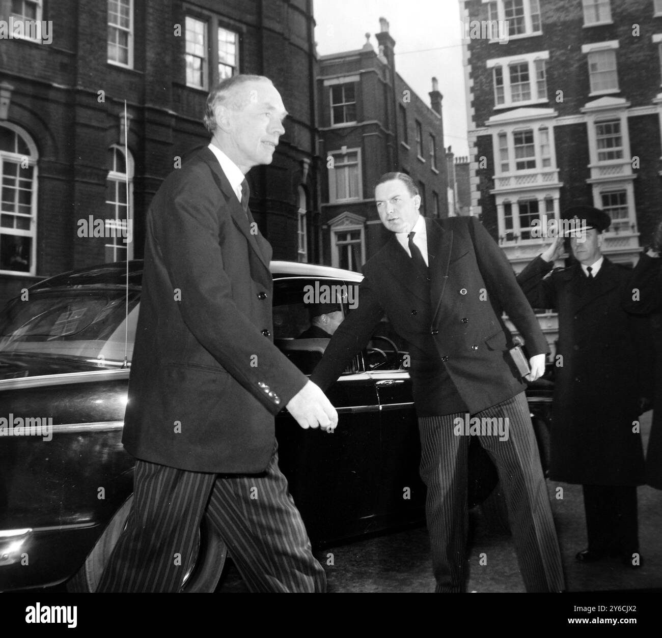BRITISH PRIME MINISTER LORD ALEC DOUGLAS HOME AT LONDON AIRPORT OFF TO ...