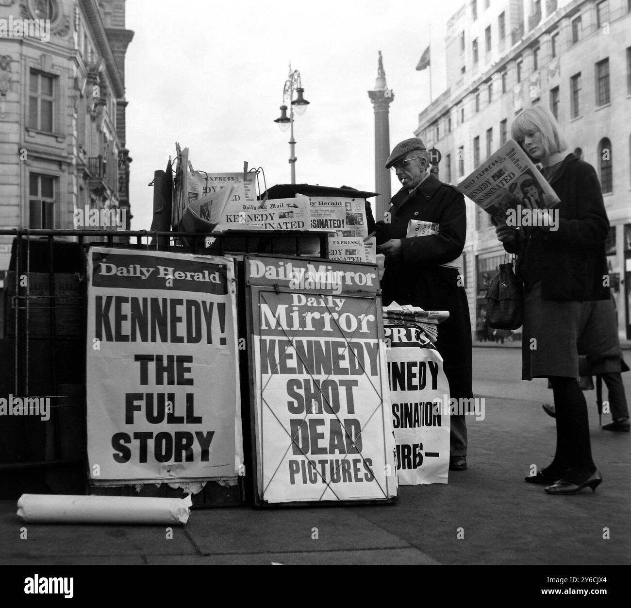 23 NOVEMBER 1963 NEWSPAPER HEADLINES THE DAY AFTER PRESIDENT JOHN F ...