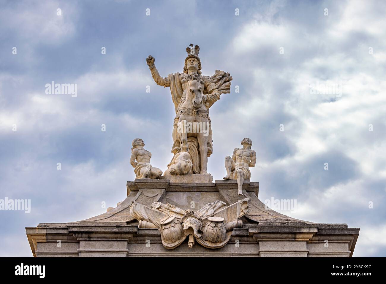 Statue in the fortress city of Alba Iulia in romania Stock Photo - Alamy