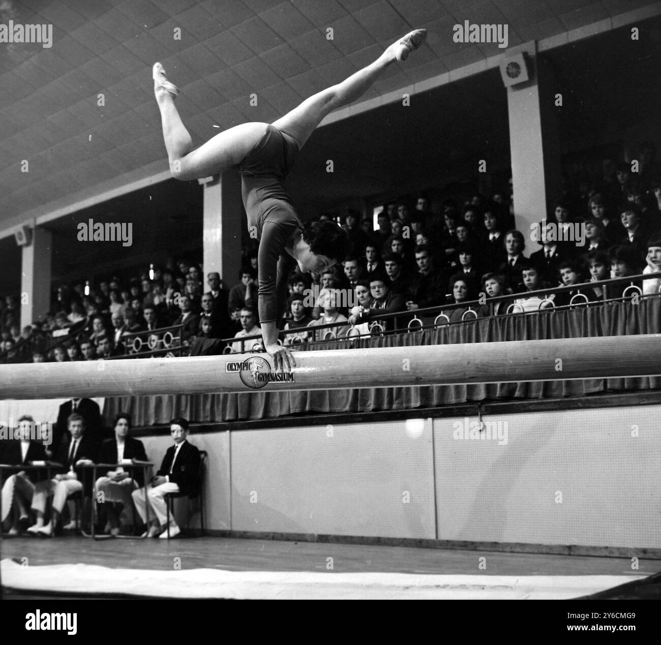 GYMNASTICS MONICA RUTHERFORD IN GRACEFUL POSE IN EPSOM ; 17 NOVEMBER ...