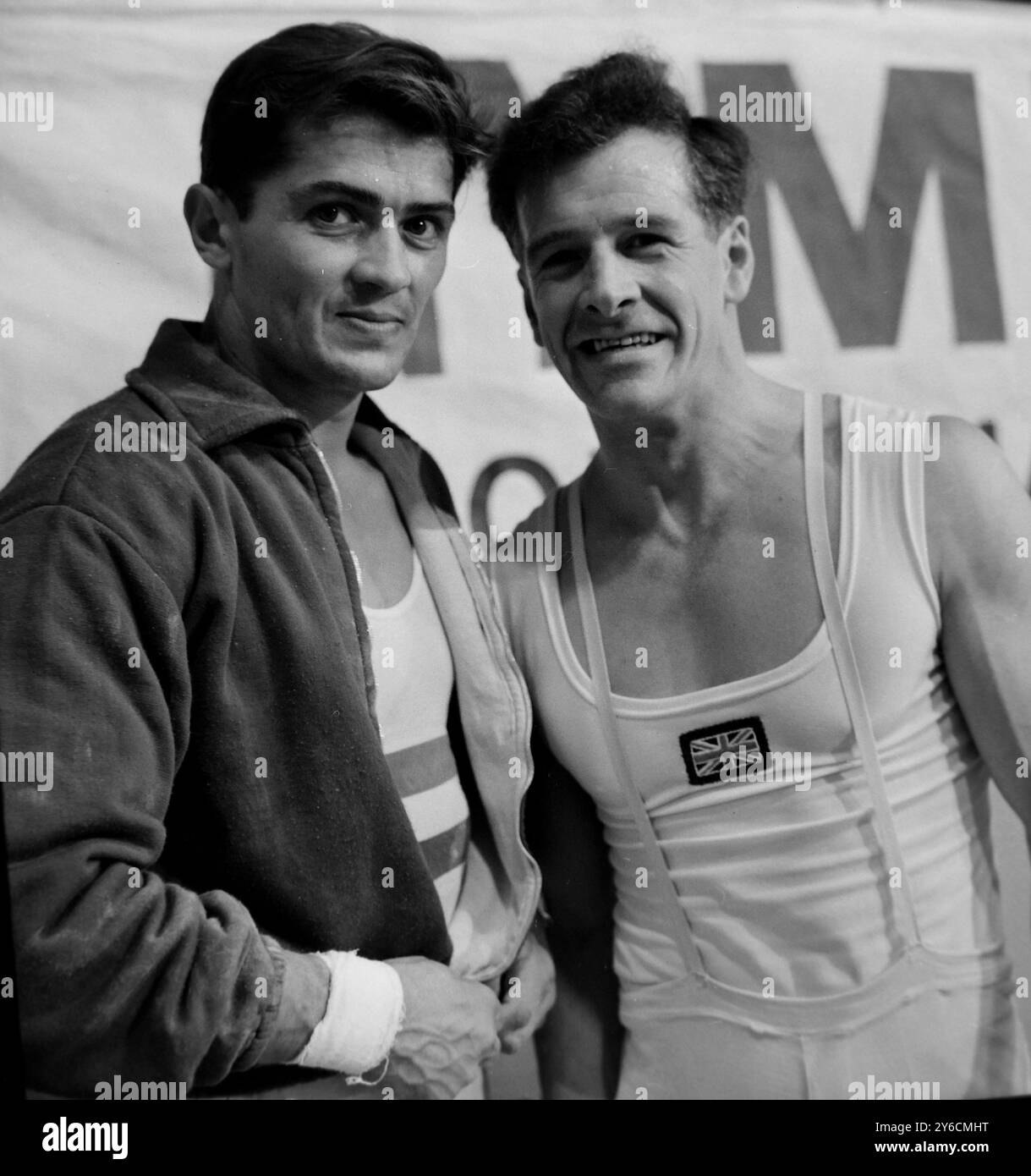 GYMNASTICS NICK STEWART WITH LAGOS VARGA IN EPSOM ; 17 NOVEMBER 1963 ...