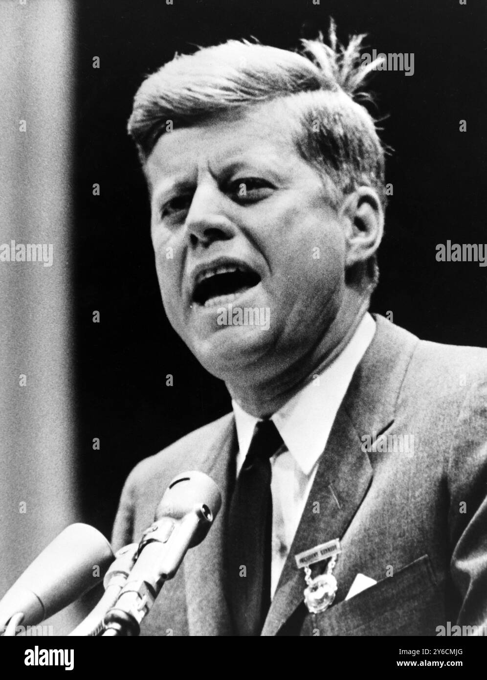 18 NOVEMBER 1963 PRESIDENT JOHN F KENNEDY SPEAKS AT A LABOUR CONVENTION ...