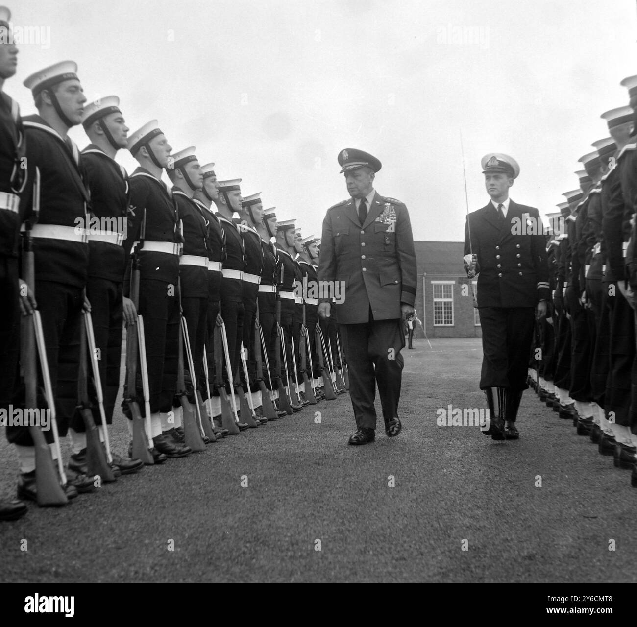 GENERAL LYMAN L LEMNITZER WITH SIR ANTHONY SELWAY AND ADMIRAL SIR ...