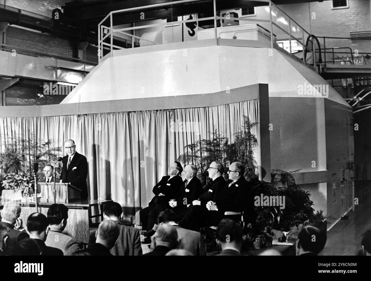 ATOMIC STATION SCOTTISH RESEARCH REACTOR, SIR JOHN COCKCROFT AT ...