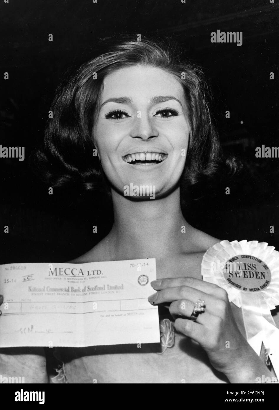 BEAUTY GRETE QVIBERG MISS SWEDEN AT BEAUTY CONTEST MISS WORLD IN LONDON ...