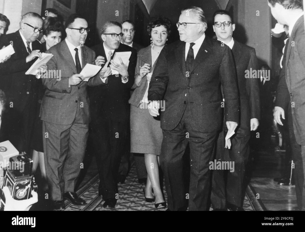ITALIAN COMMUNIST LEADER PALMIRO TOGLIATTI IN ROME ; 7 NOVEMBER 1963 ...