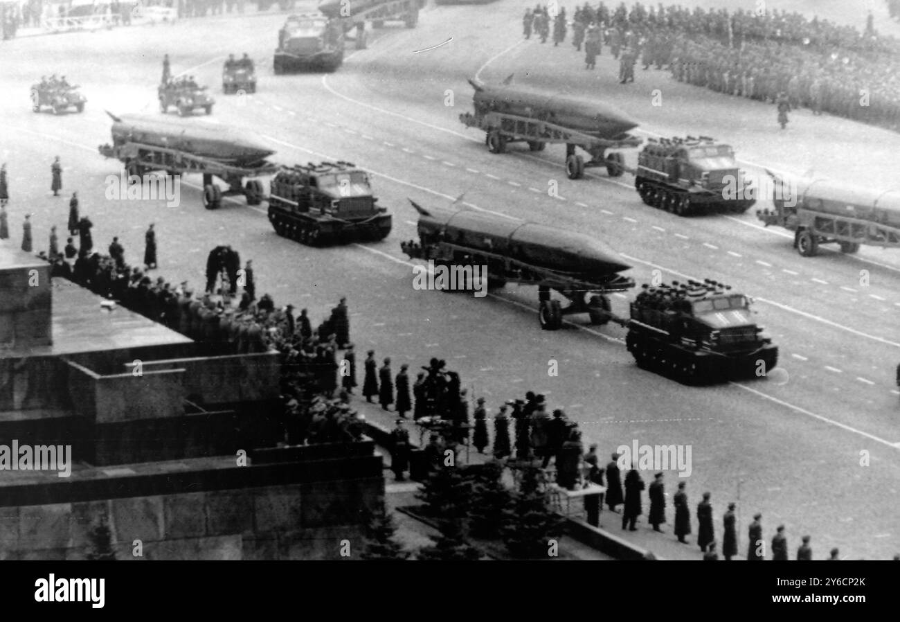 RED SQUARE ANNIVERSARY REVOLUTION MILITARY PARADE IN MOSCOW - OCTOBER ...