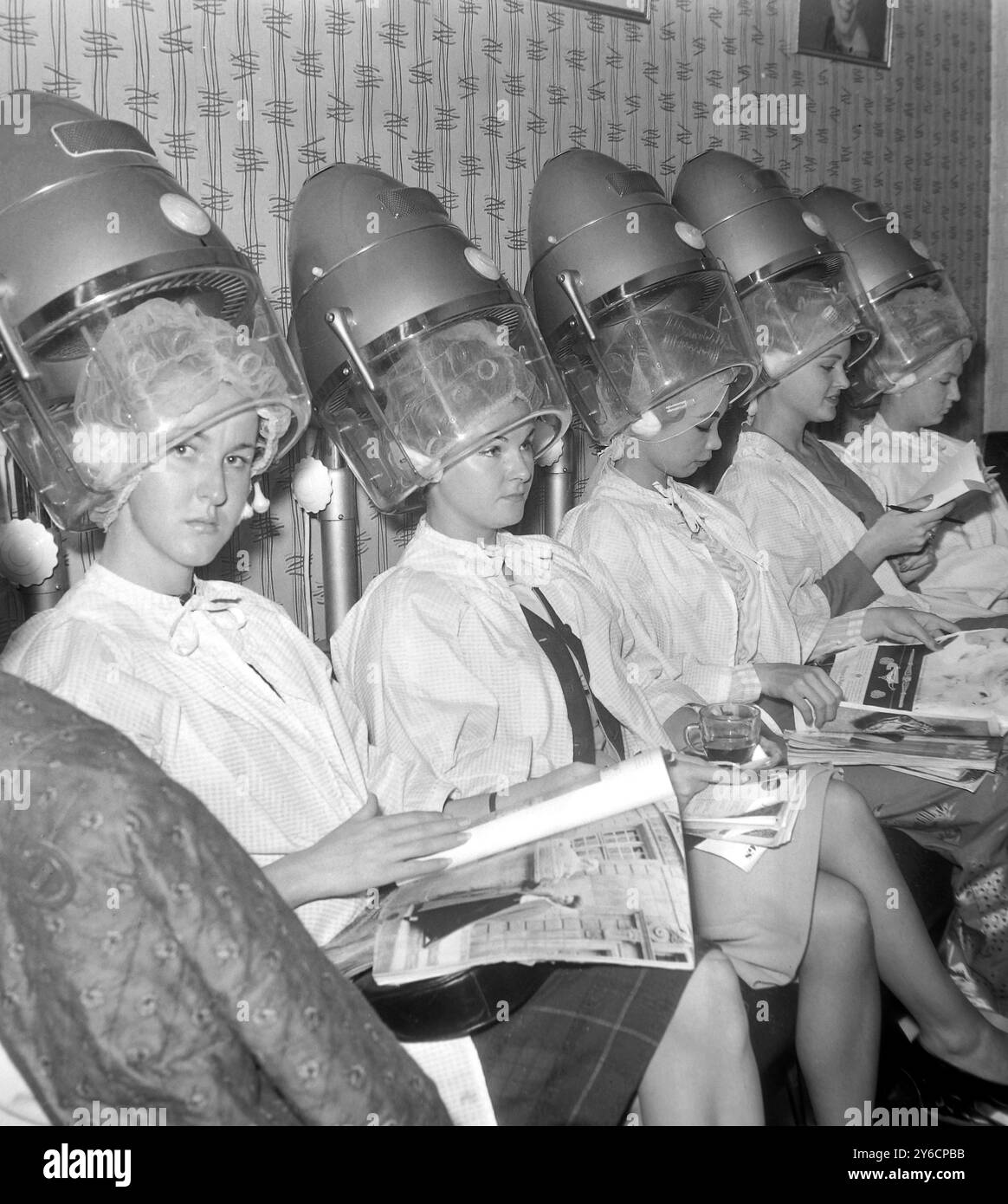BEAUTY CONTESTANTS AT HAIRDRESSER AT BEAUTY CONTEST MISS WORLD IN ...