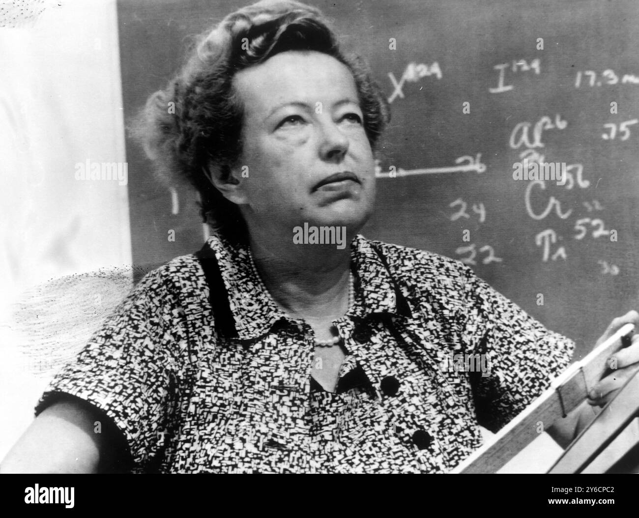 NOBEL PRIZE WINNER IN PHYSICS MARIA GOEPPERT MAYER IN SAN DIEGO ...