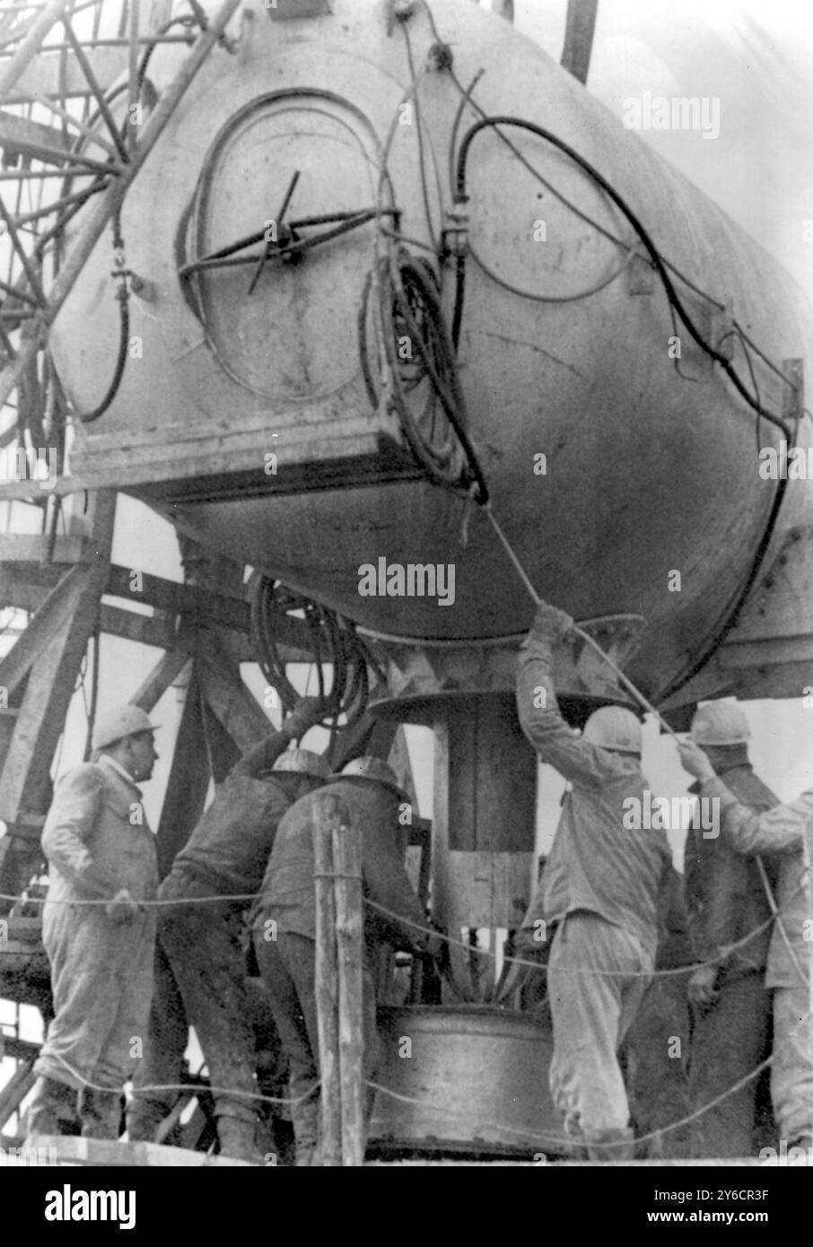 FINAL STAGES OF RESCUE WORK IN IRON MINE DISASTER IN LANGEDE, WEST ...