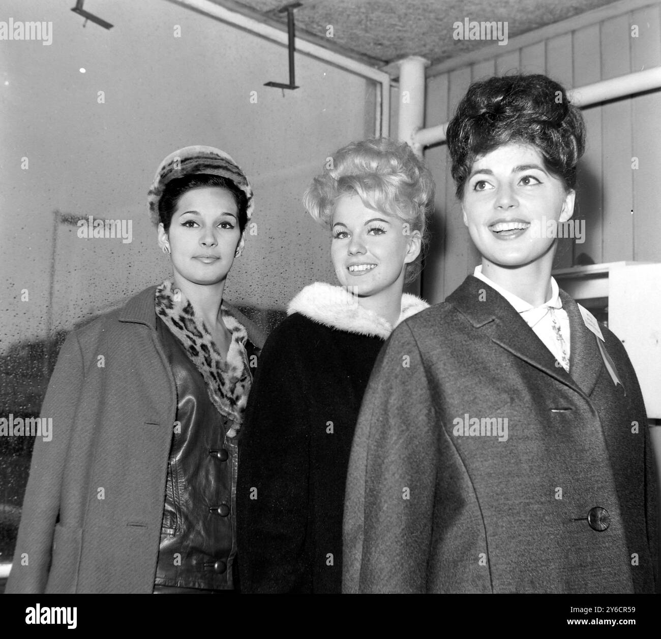 VERA FERREIRA, SUSIE GRUNER AND ELSE ONSTENK IN LONDON FOR MISS WORLD ...