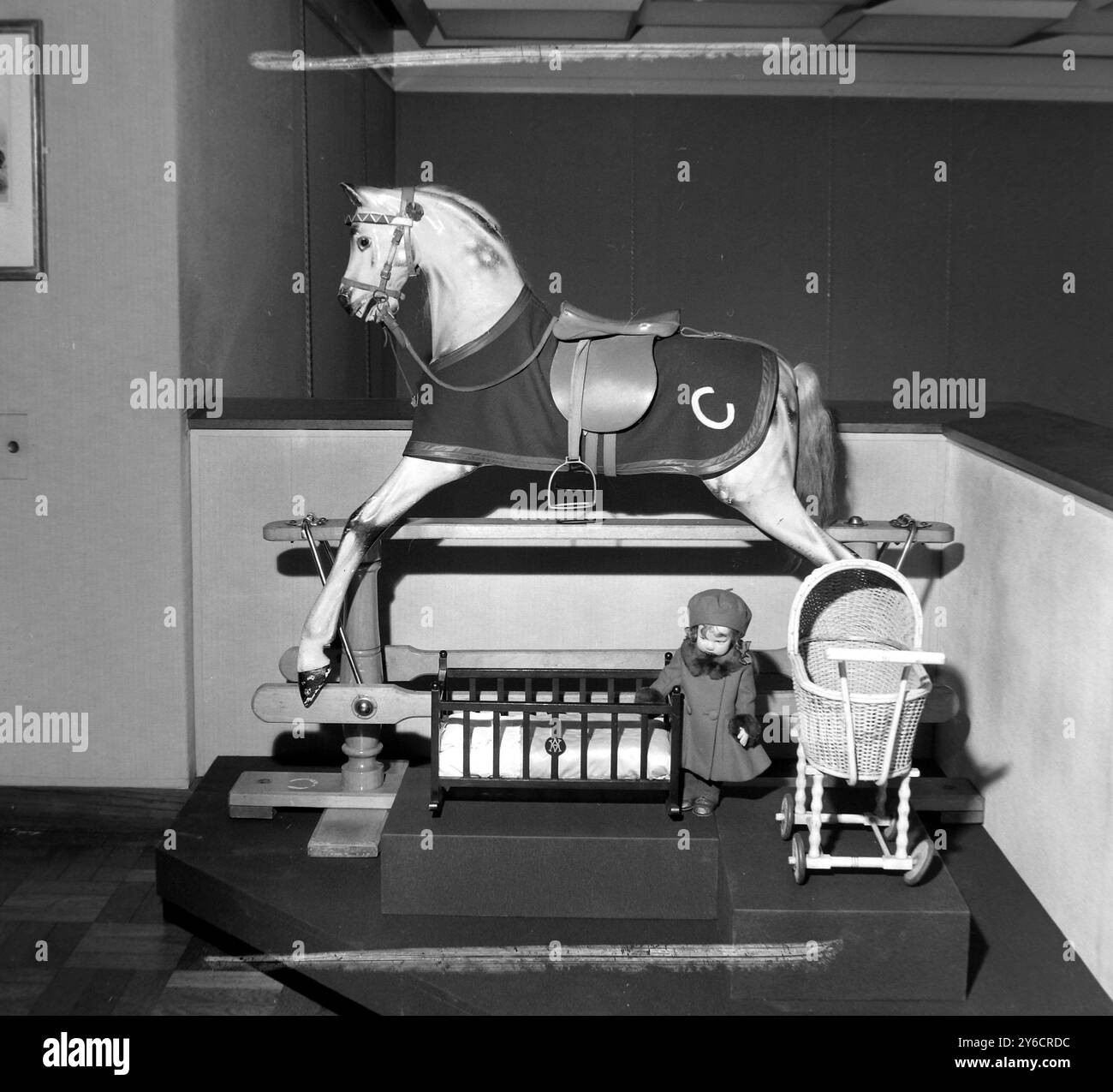 EXHIBITION AT BUCKINGHAM PALACE IN LONDON - ROYAL CHILDREN - A ROCKING ...