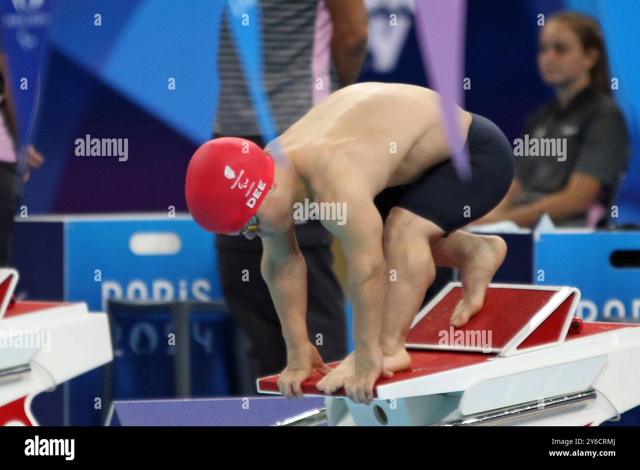 Bruce DEE (SM6) of Great Britain in the Para Swimming Men's 200m ...