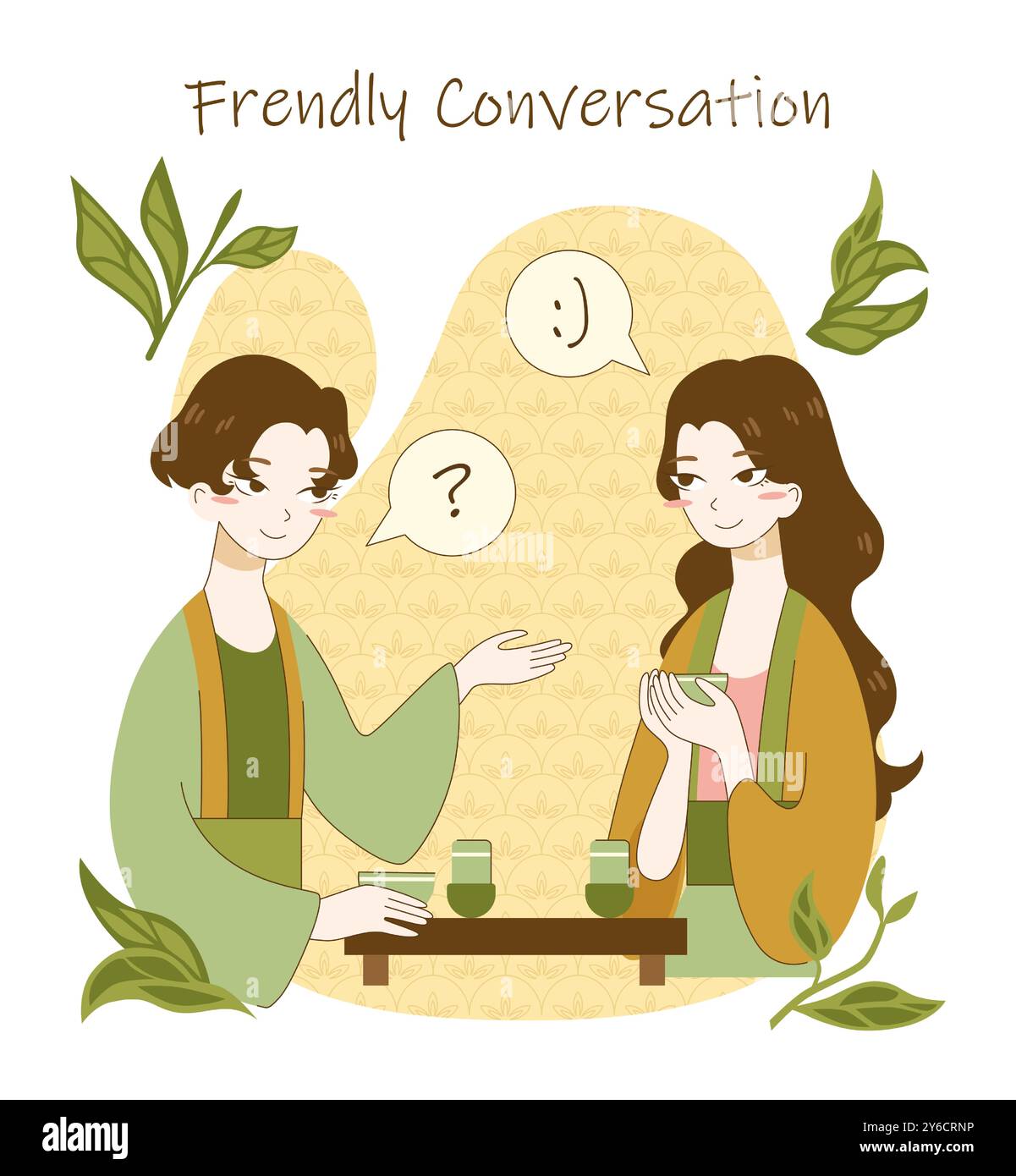 Tea ceremony rules and process. Japanese or chinese characters drinking ...