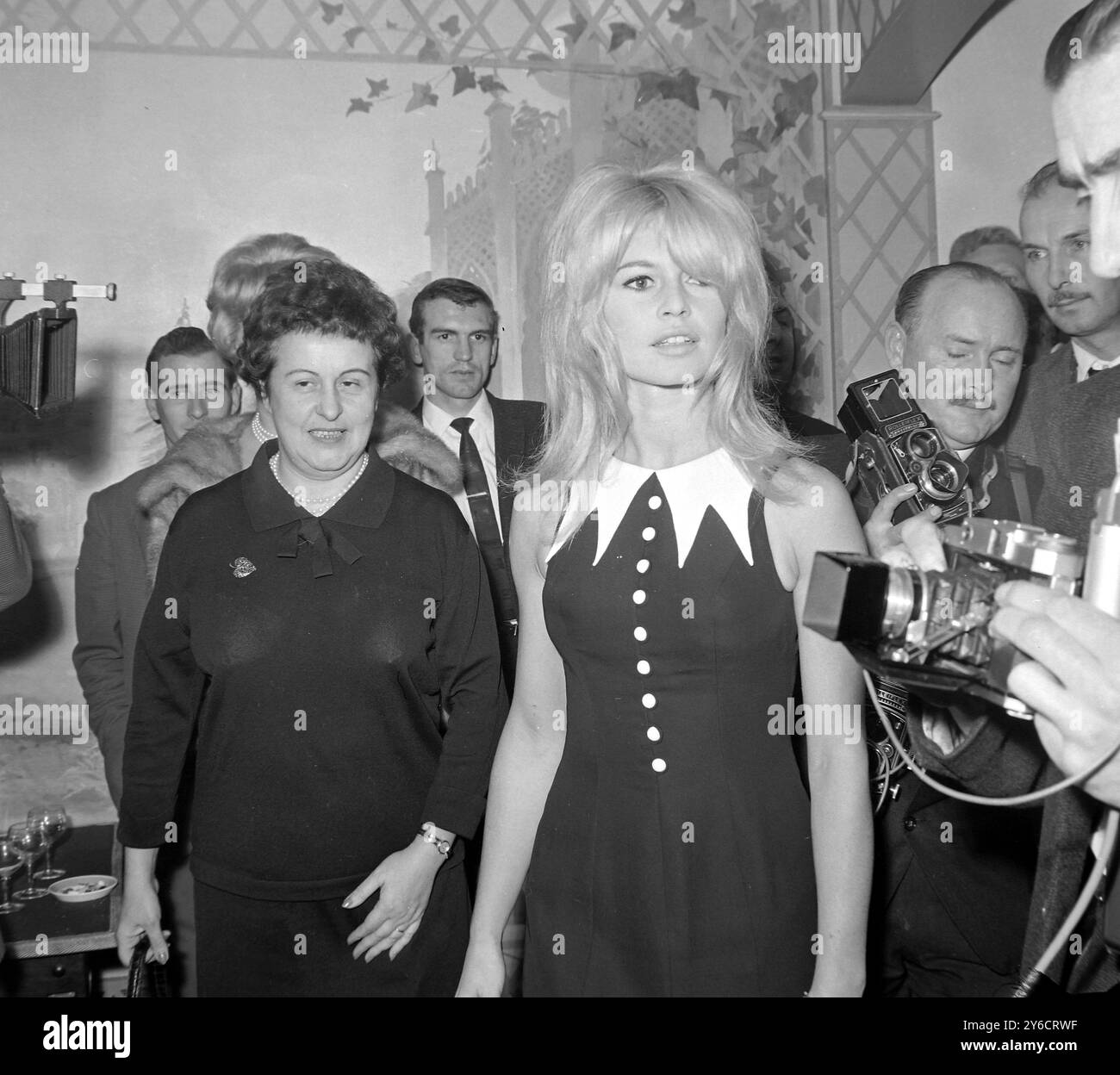 FRENCH ACTRESS AND SINGER BRIGITTE BARDOT AT LONDON HOTEL / ; 24 ...