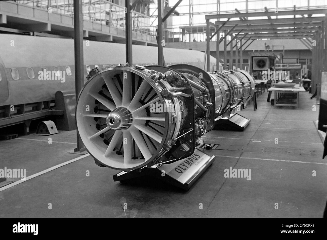 AVIATION BRISTOL SIDDELEY OLYMPUS MARK 301 ENGINE WITH 593 ENGINE ; 25 ...