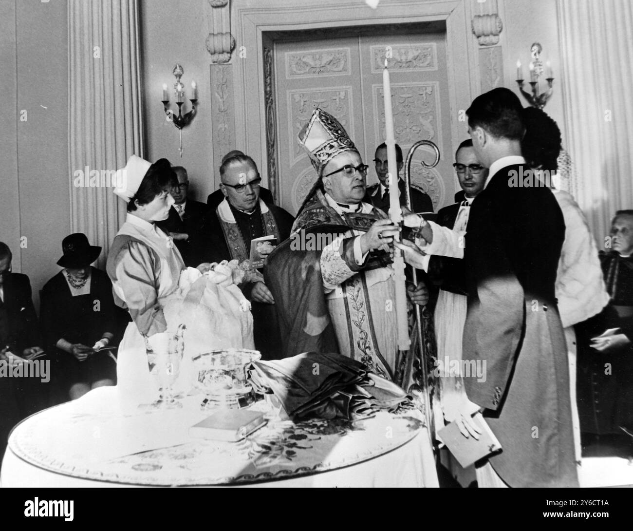 ROYAL CHRISTENING IN BRUSSELS, BELGIUM WITH PRINCES PAOLA AND PRINCE ...
