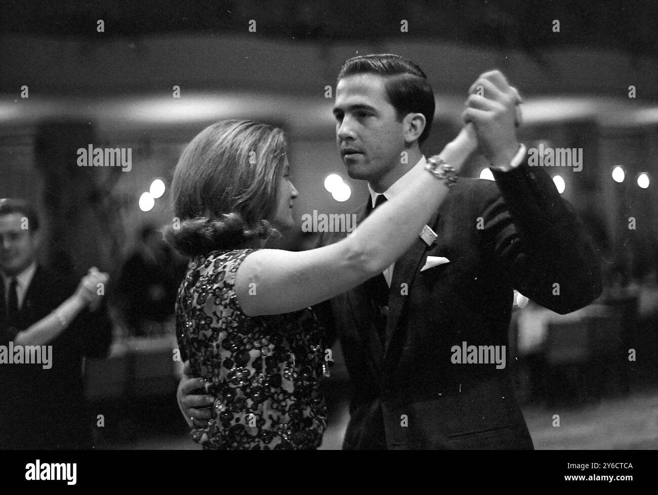 OLYMPICS PREPARATIONS MRS ROSE DAUME DANCING WITH PRINCE CONSTANTINE IN ...