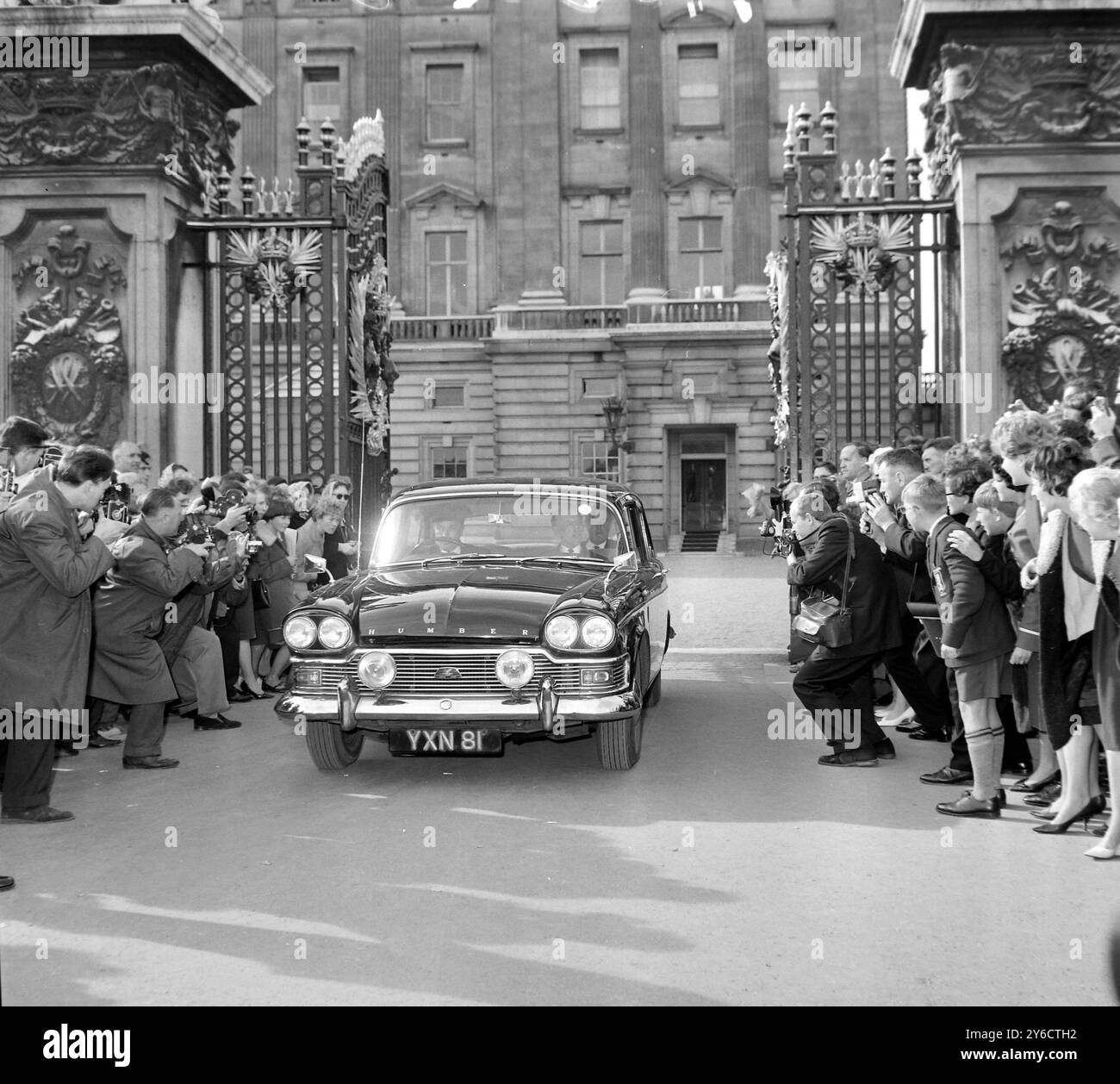 NEW BRITISH PRIME MINISTER LORD ALEC DOUGLAS HOME AT BUCKINGHAM PALACE ...