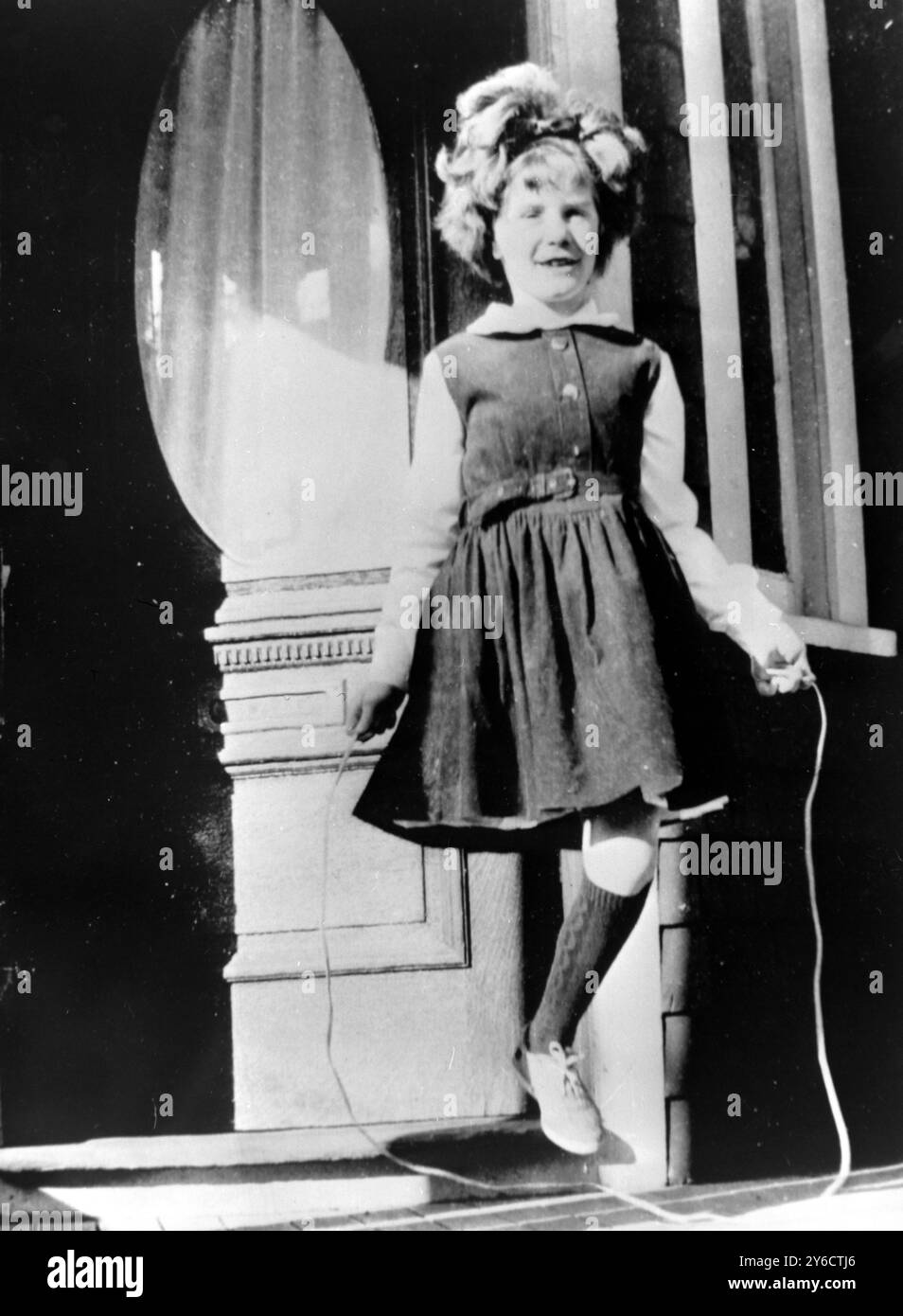 CATHY LANDRY SKIPS WITH AMPUTATED LEG IN WATERTOWN / ; 19 OCTOBER 1963 ...