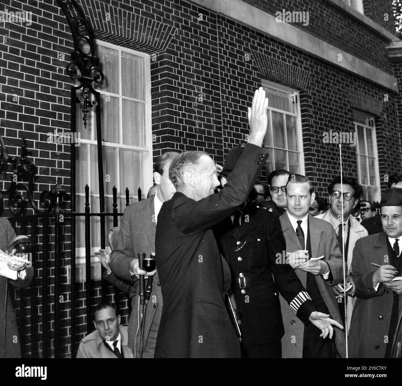 LORD ALEC DOUGLAS HOME ENTERS NO 10 DOWNING STREET AS NEW BRITISH PRIME ...