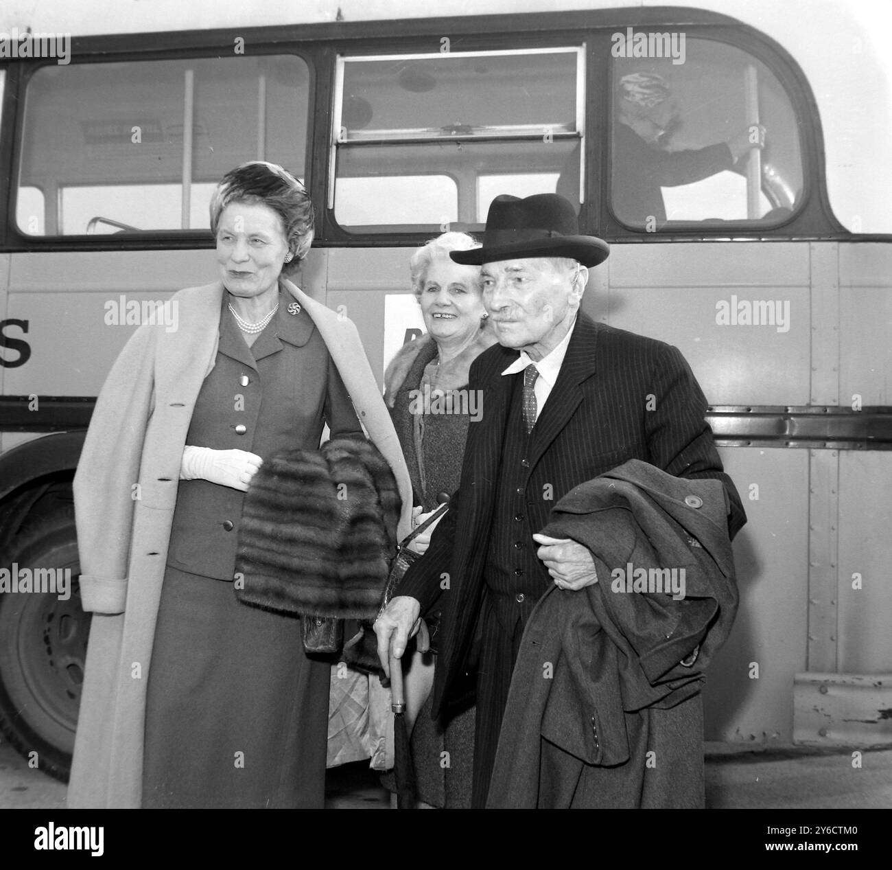 CLEMENT ATTLEE WITH WIFE AND BARONESS SUMMERSKILL IN LONDON / ; 17 ...
