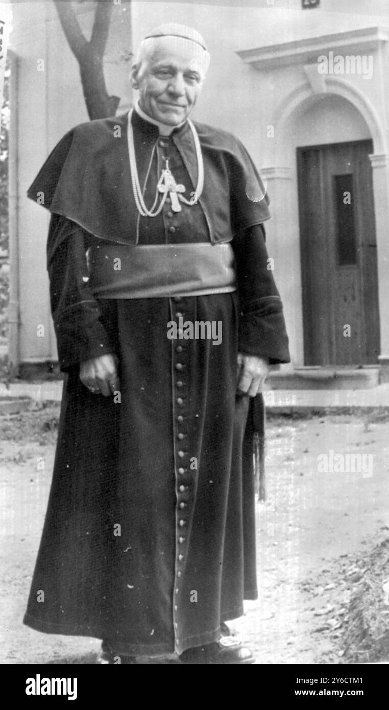ARCHBISHOP JOSEPH BERAN IN PRAGUE AFTER RELEASE FROM COMMUNIST PRISON ...