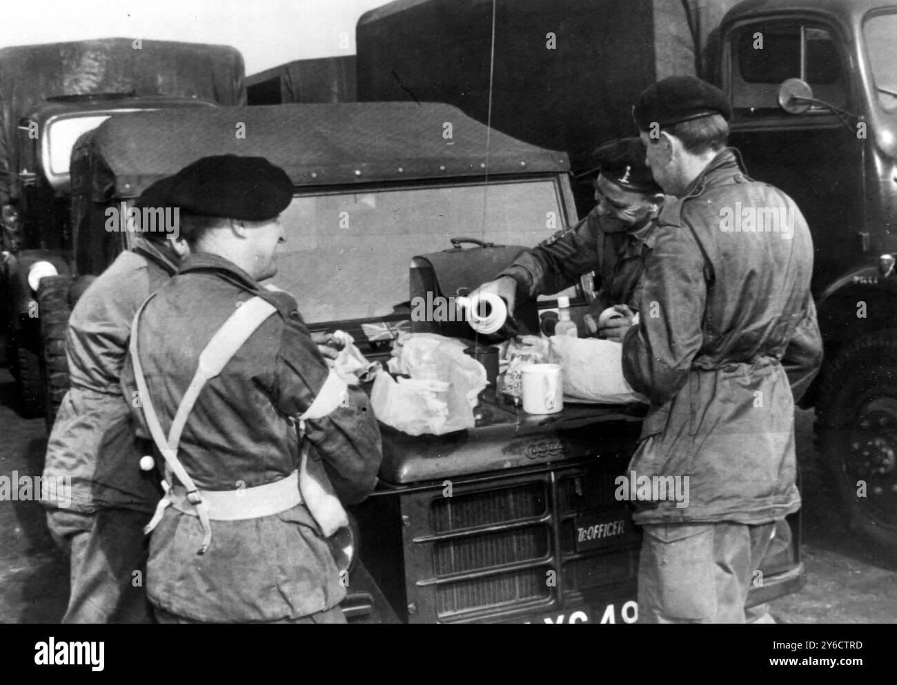 BRITISH ARMY TROOPS HELD AT BRAVO CHECKPOINT IN BERLIN ; 16 OCTOBER ...