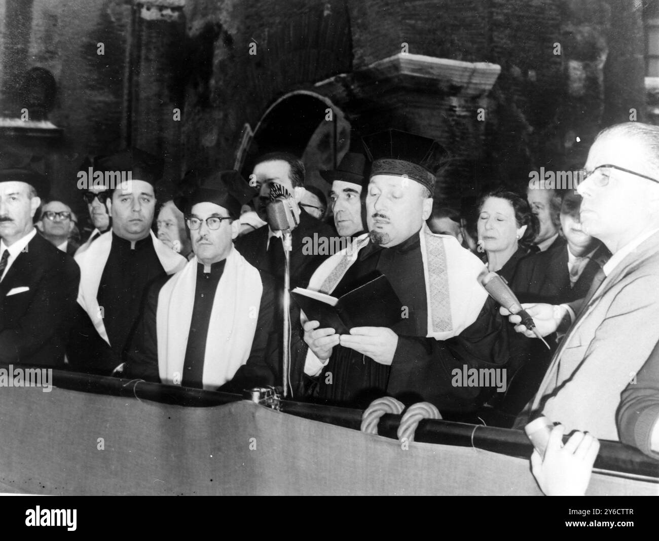 RABBI TOAFF SPEAKING AT CEREMONY MARKING NAZI RAID ON JEWISH QUARTER ...