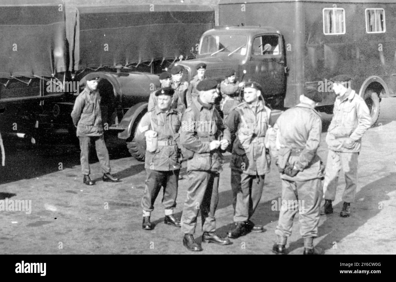BRITISH ARMY TROOPS HELD AT BRAVO CHECKPOINT IN BERLIN ; 16 OCTOBER ...