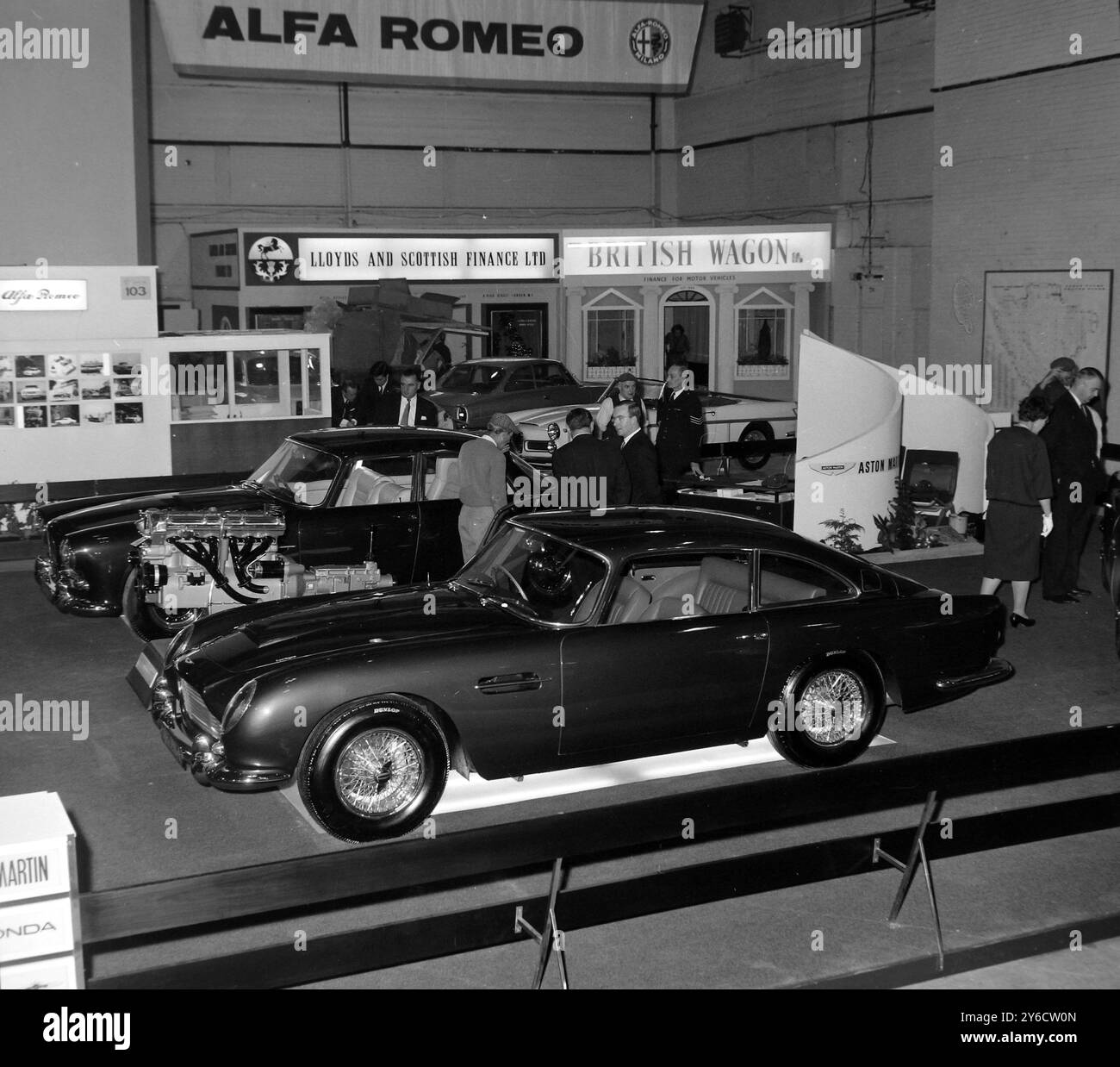 ASTON MARTIN D5 AND LAGONDA RAPIDE AT 48TH INTERNATIONAL MOTOR SHOW AT ...