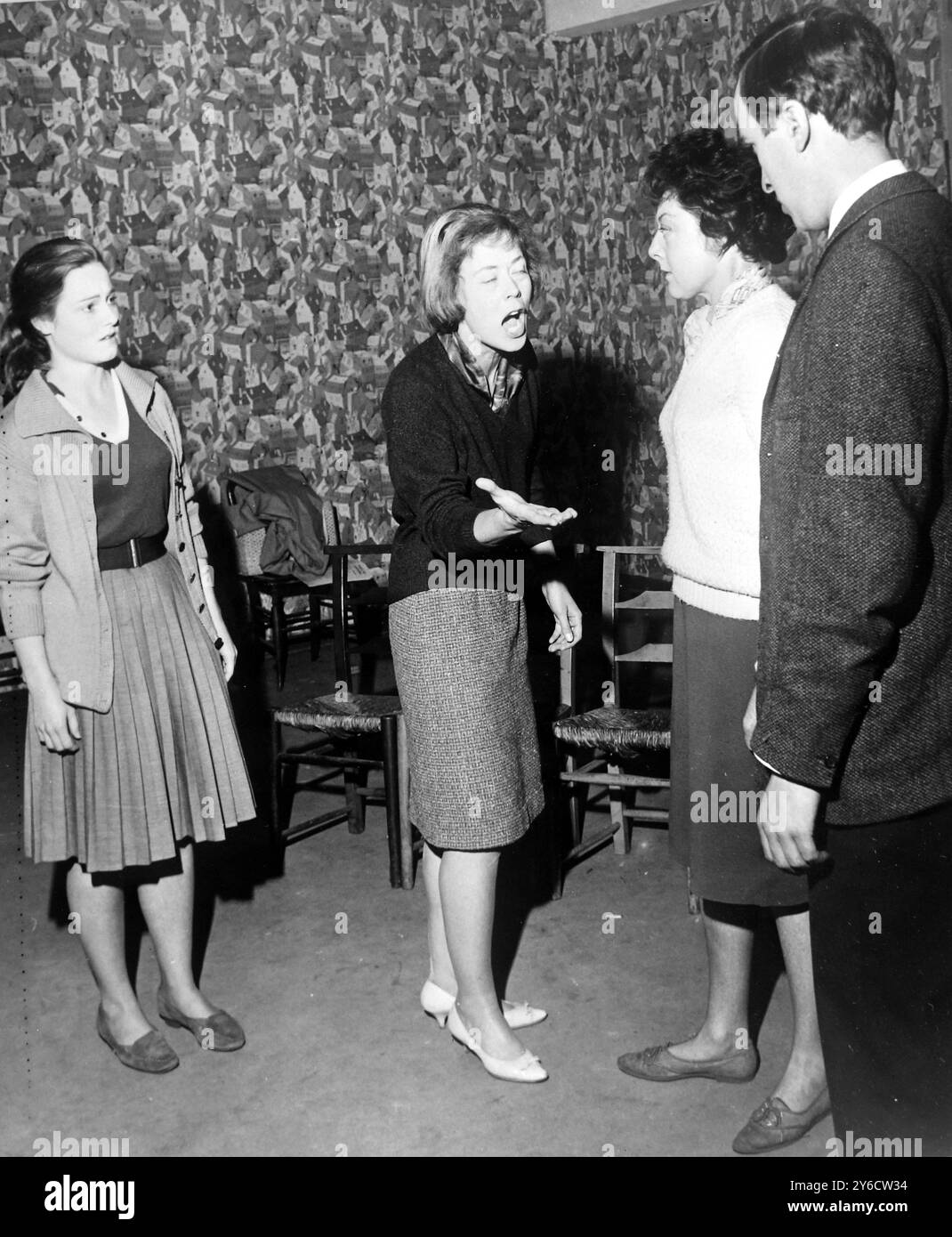 ANNETTE CROSBIE ACTRESS WITH SYLVIA JAMESSON, MOYA O'SULLIVAN AND ...