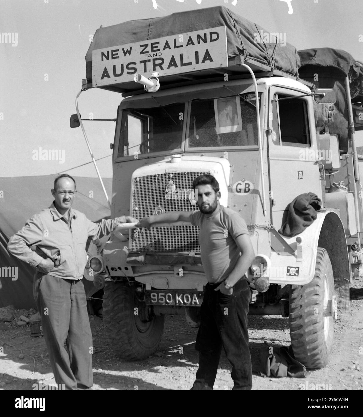 EXPEDITION PREPARING A CAMP IN TEHERAN, IRAN - EMIGRATION GEOFF SPENCER ...