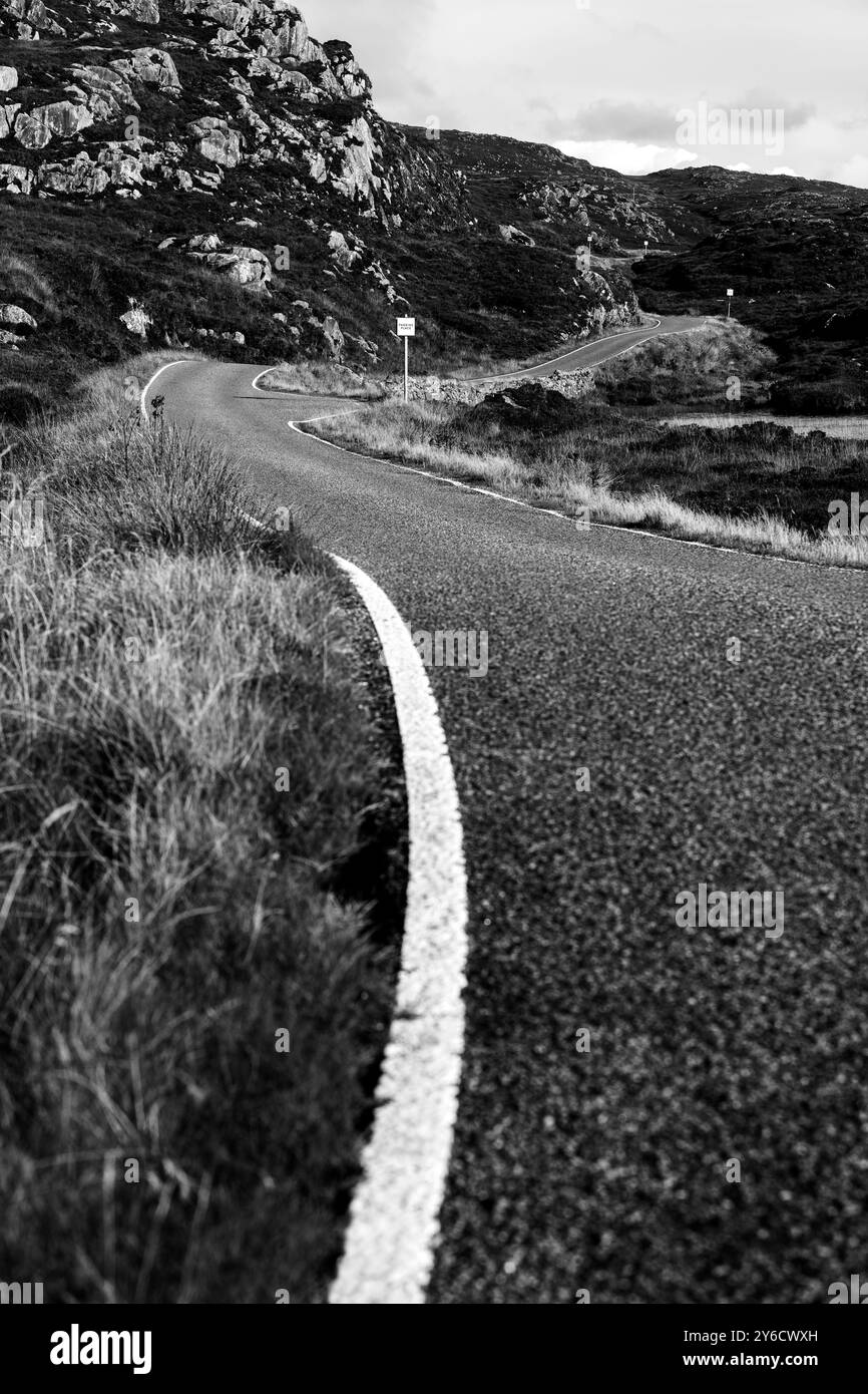 Passing place, Isle of Harris, Outer Hebrides, Scotland, UK, Europe ...