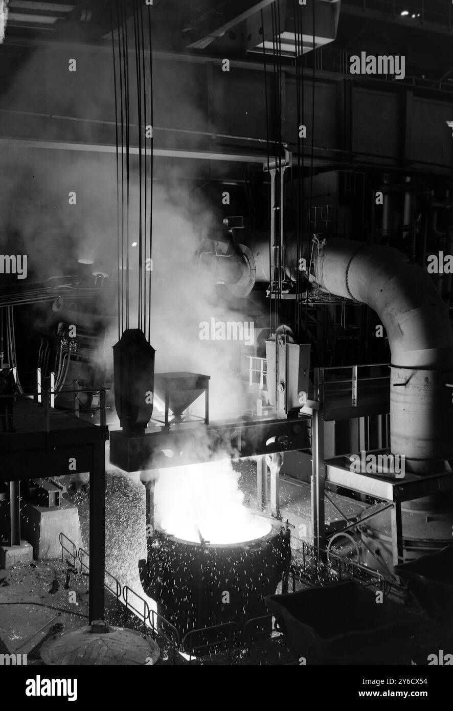 STEEL ELECTRIC ARC FURNACE TAPPING ALLOY STEEL PLANT IN SHEFFIELD ; 11 ...