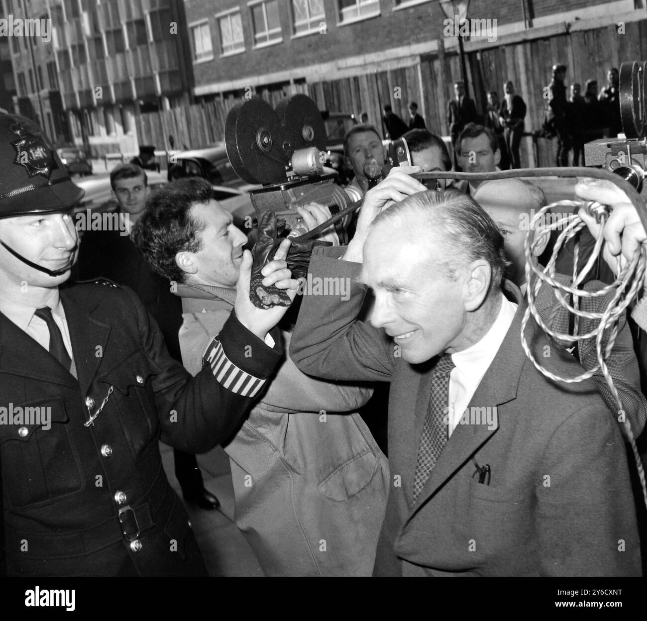 LORD DOUGLAS HOME VISITS PREMIER HAROLD MACMILLAN IN HOSPITAL IN LONDON ...