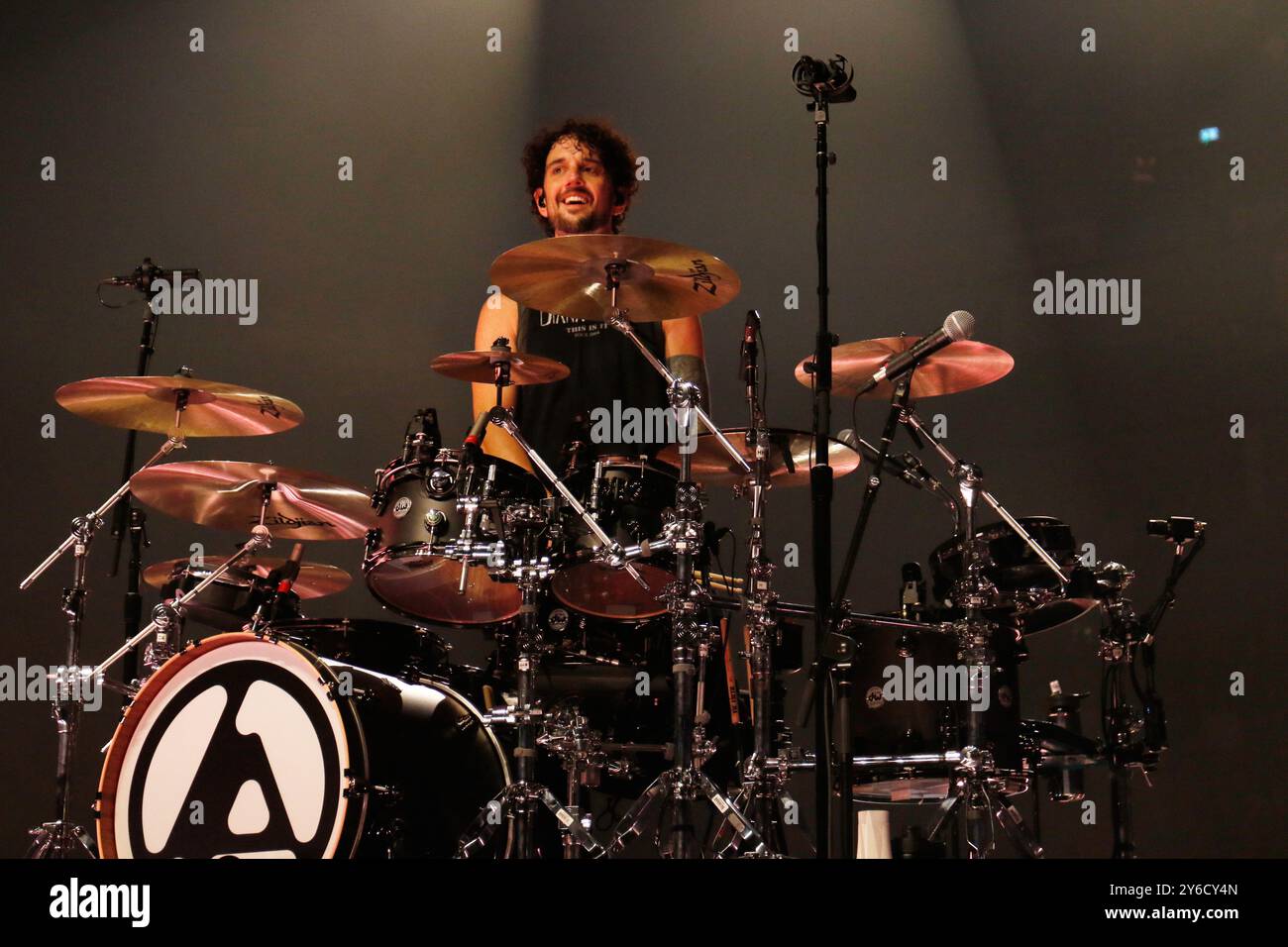 London, UK. 24th Sep, 2024. LONDON, ENGLAND - Linkin Park' performing ...