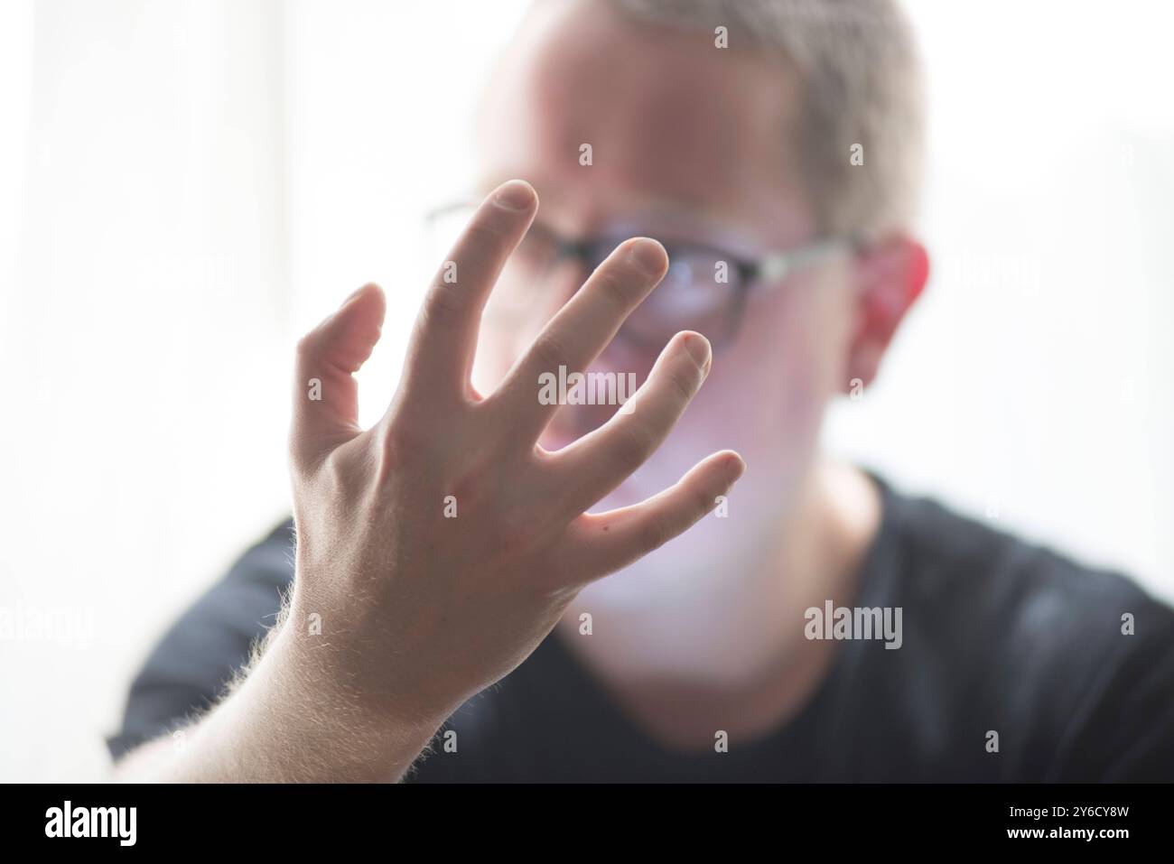 depression as a mental problem, human psyche and negative emotions ...