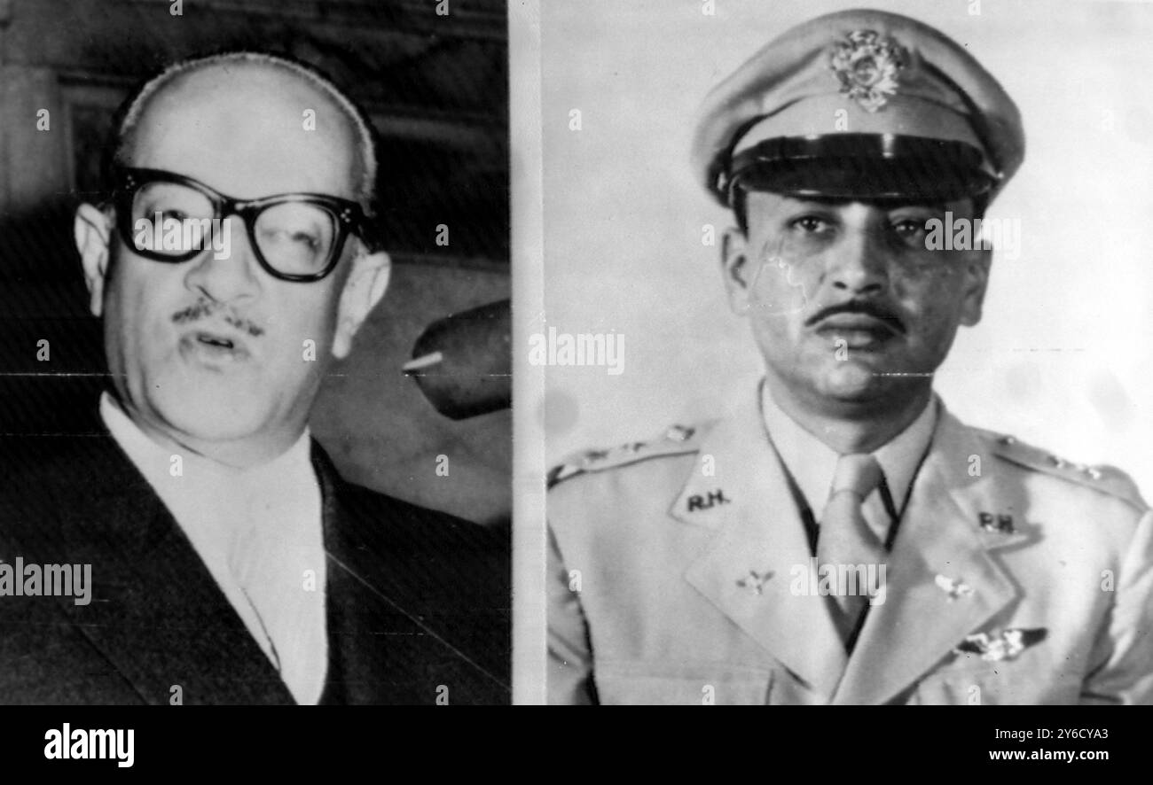 PRESIDENT OF HONDURAS RAMON VILLEDA MORALES AND COLONEL OSVALDO LOPEZ ...