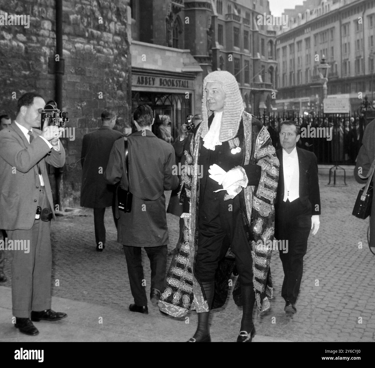 LORD DENNING - JUDGES PROCESSION AT WESTMINSTER ABBEY IN LONDON ; 2 ...
