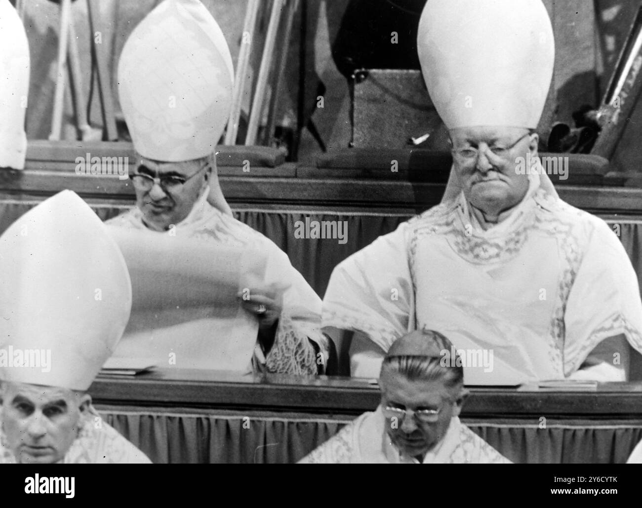 Catholic bishops in meeting Black and White Stock Photos & Images - Alamy