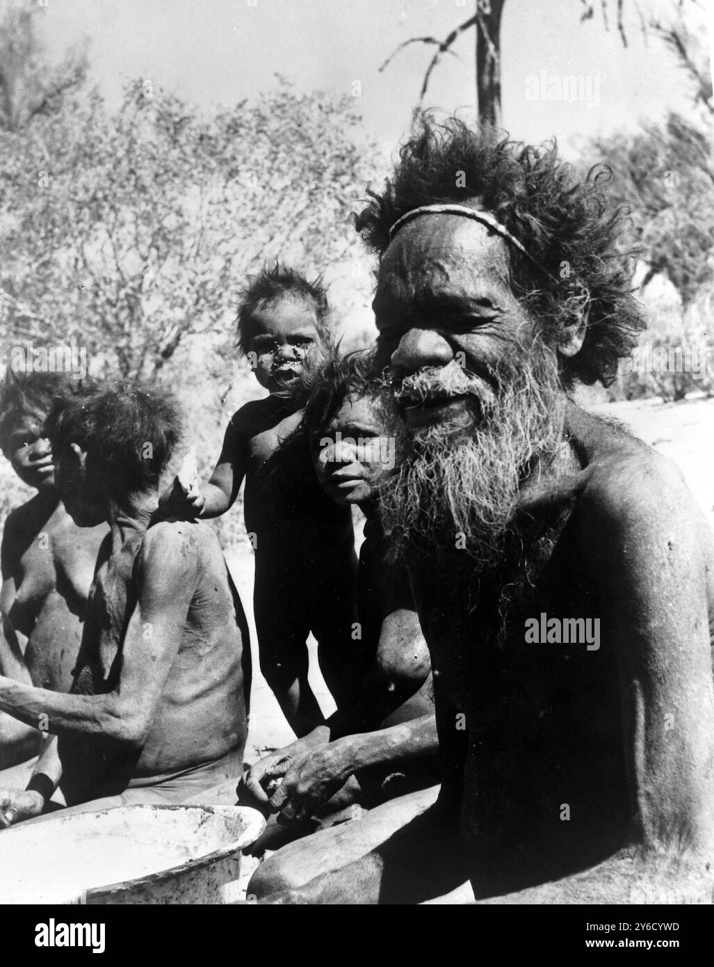 VIEW OF NATIVE ABORIGINALS IN WESTERN AUSTRALIA ; 1 OCTOBER 1963 Stock ...