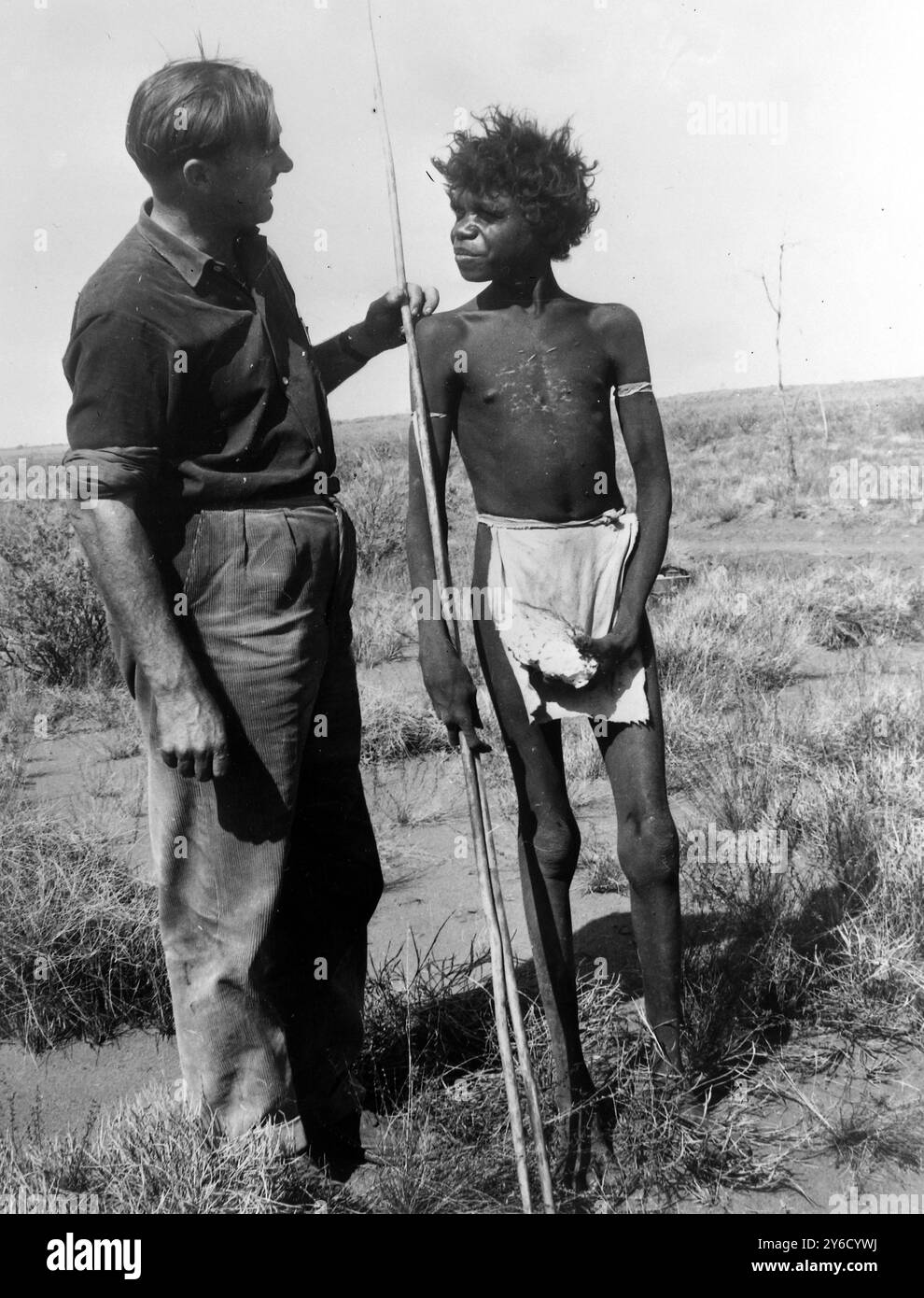 VIEW OF NATIVE ABORIGINALS IN WESTERN AUSTRALIA ; 1 OCTOBER 1963 Stock ...