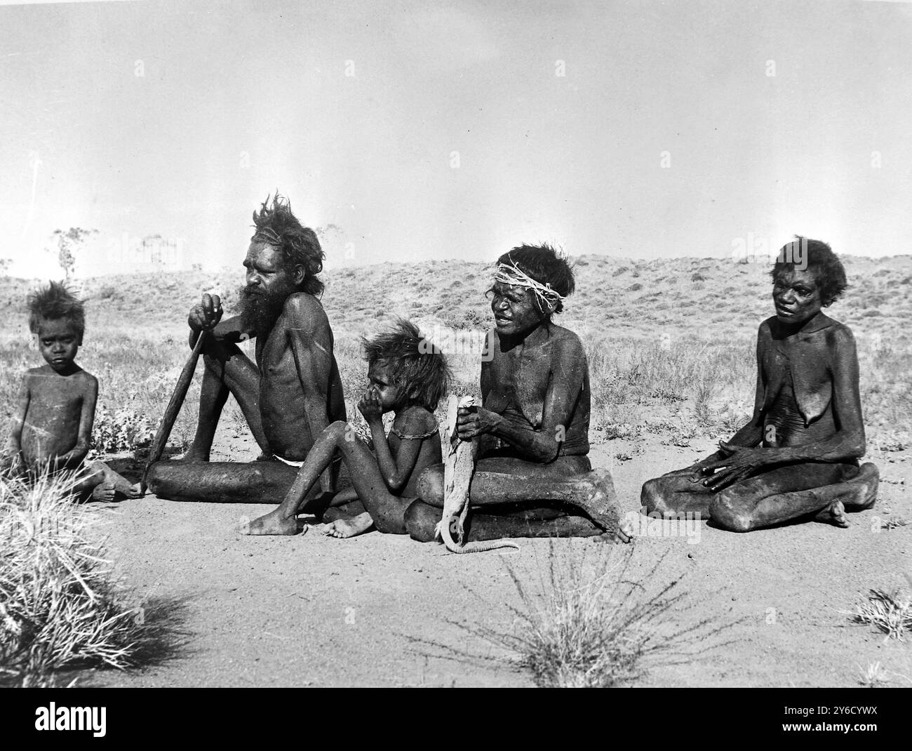 VIEW OF NATIVE ABORIGINALS IN WESTERN AUSTRALIA ; 1 OCTOBER 1963 Stock ...