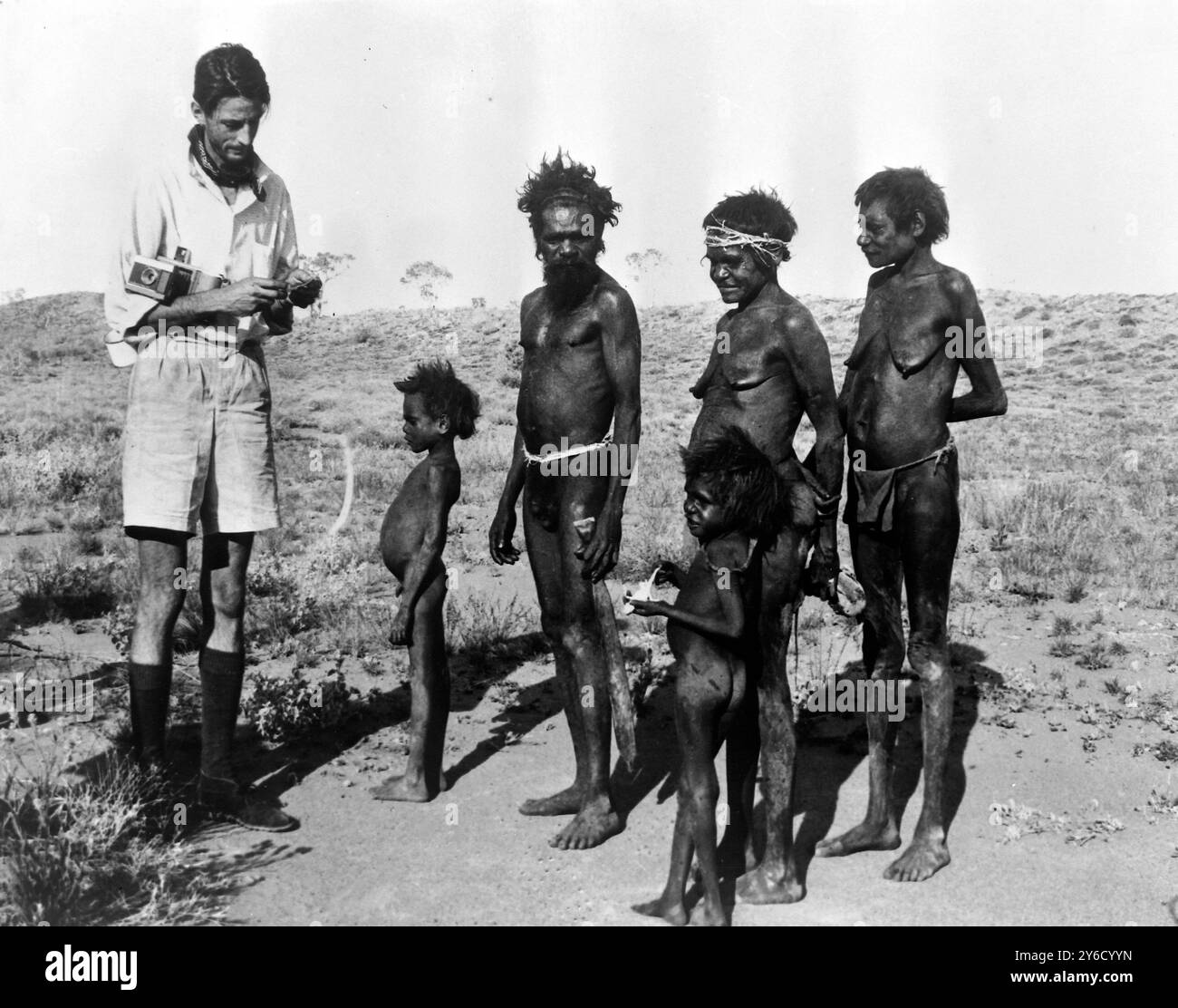 VIEW OF NATIVE ABORIGINALS IN WESTERN AUSTRALIA / ; 1 OCTOBER 1963 ...